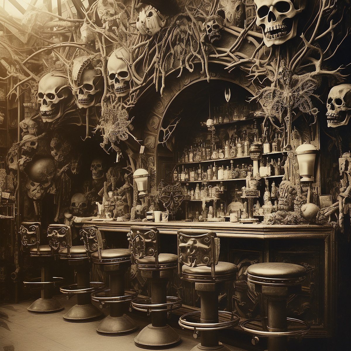 Vintage Deadly Cocktail Bar – Wolf Blue™